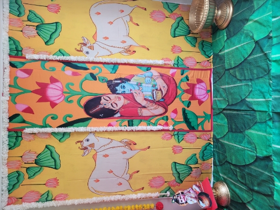 PunarviAuthentic|PreLoved|Sustainablepichwai annaprasana backdrop